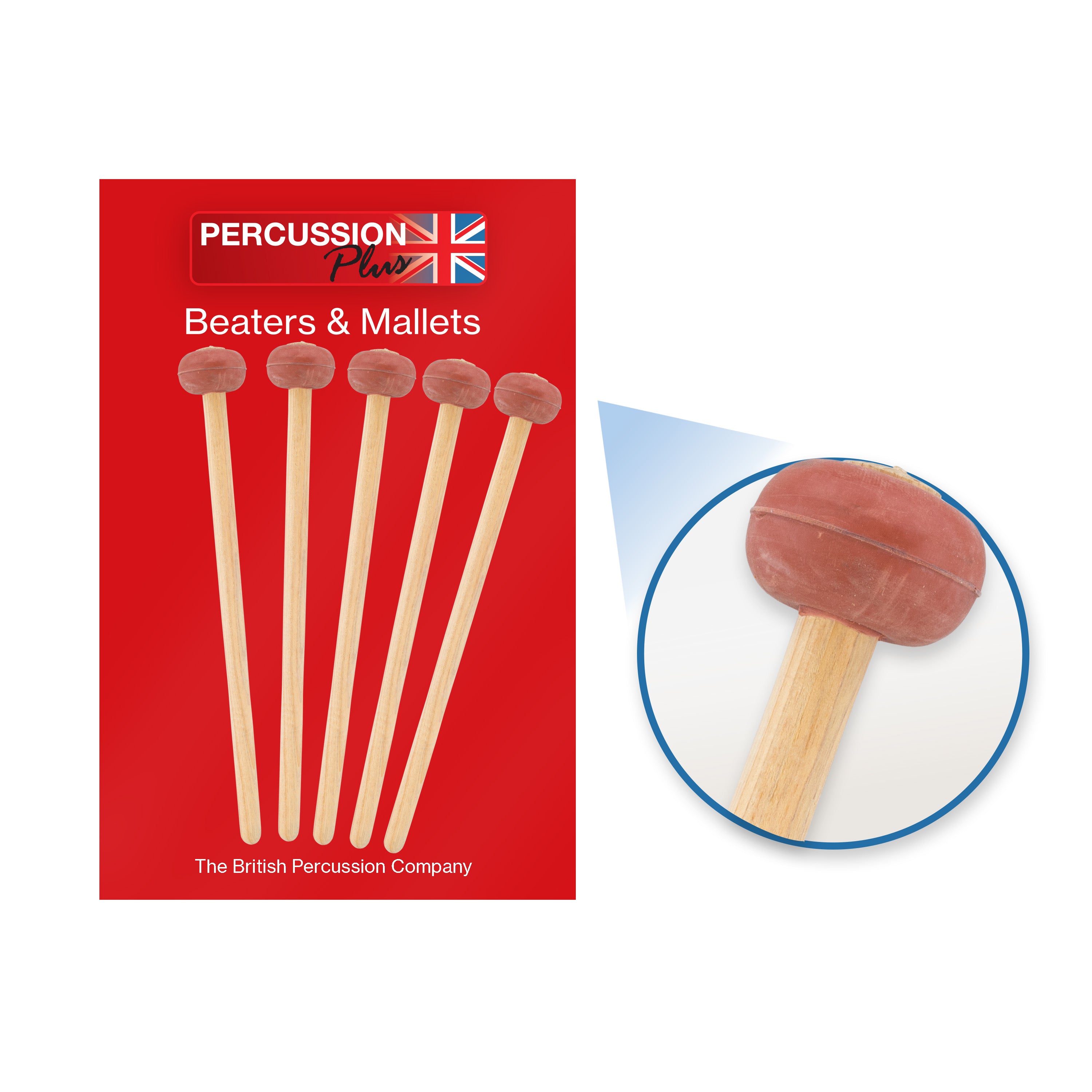 Percussion Plus PP722 gong/cowbell beater - pack of 5 :: Percussion Plus